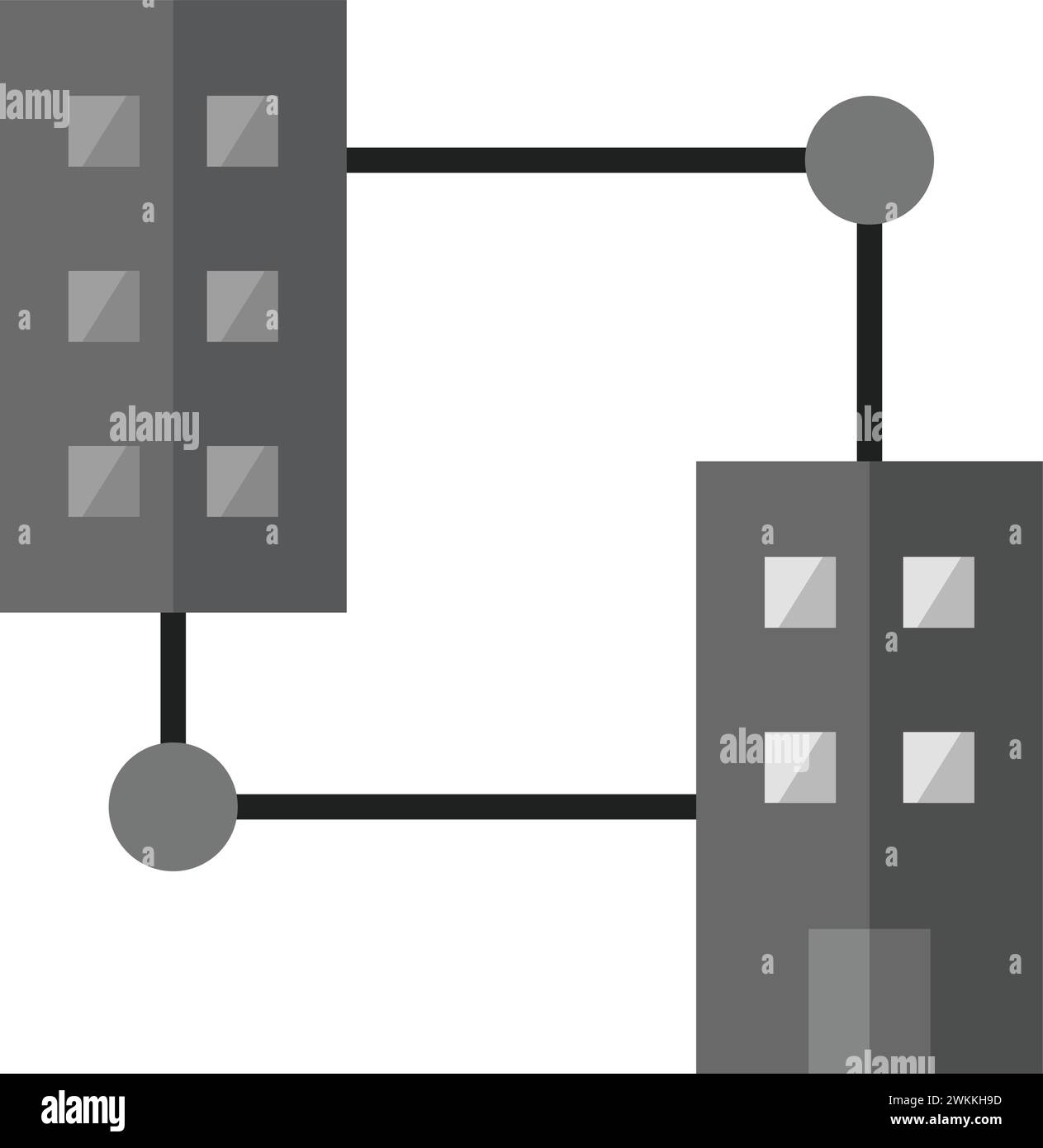 Distributed company Stock Vector Images - Alamy