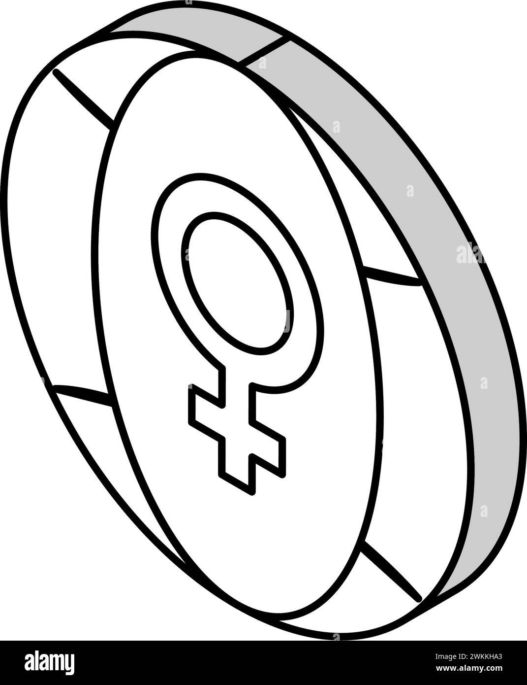 women empowerment feminism woman isometric icon vector illustration ...