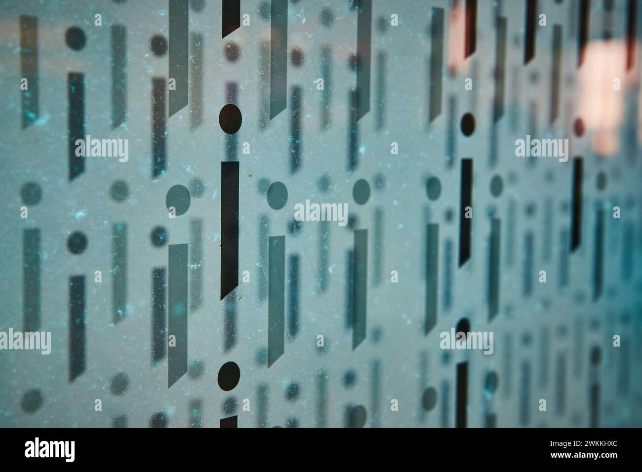 Modern Geometric Glass Pattern for Privacy and Light Diffusion Stock ...