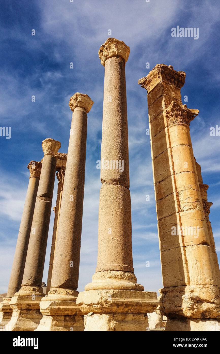 Syria, , Palmyra, archaeological site Stock Photo - Alamy