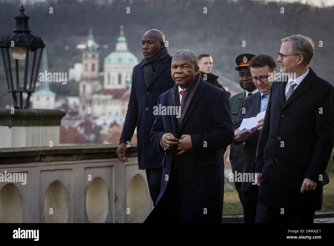 Prague, Czech Republic. 21st Feb, 2024. Czech Prime Minister Petr Fiala ...