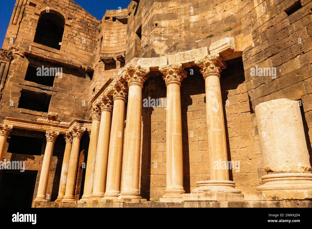 Syria, Bosra, The Roman theatre Stock Photo - Alamy