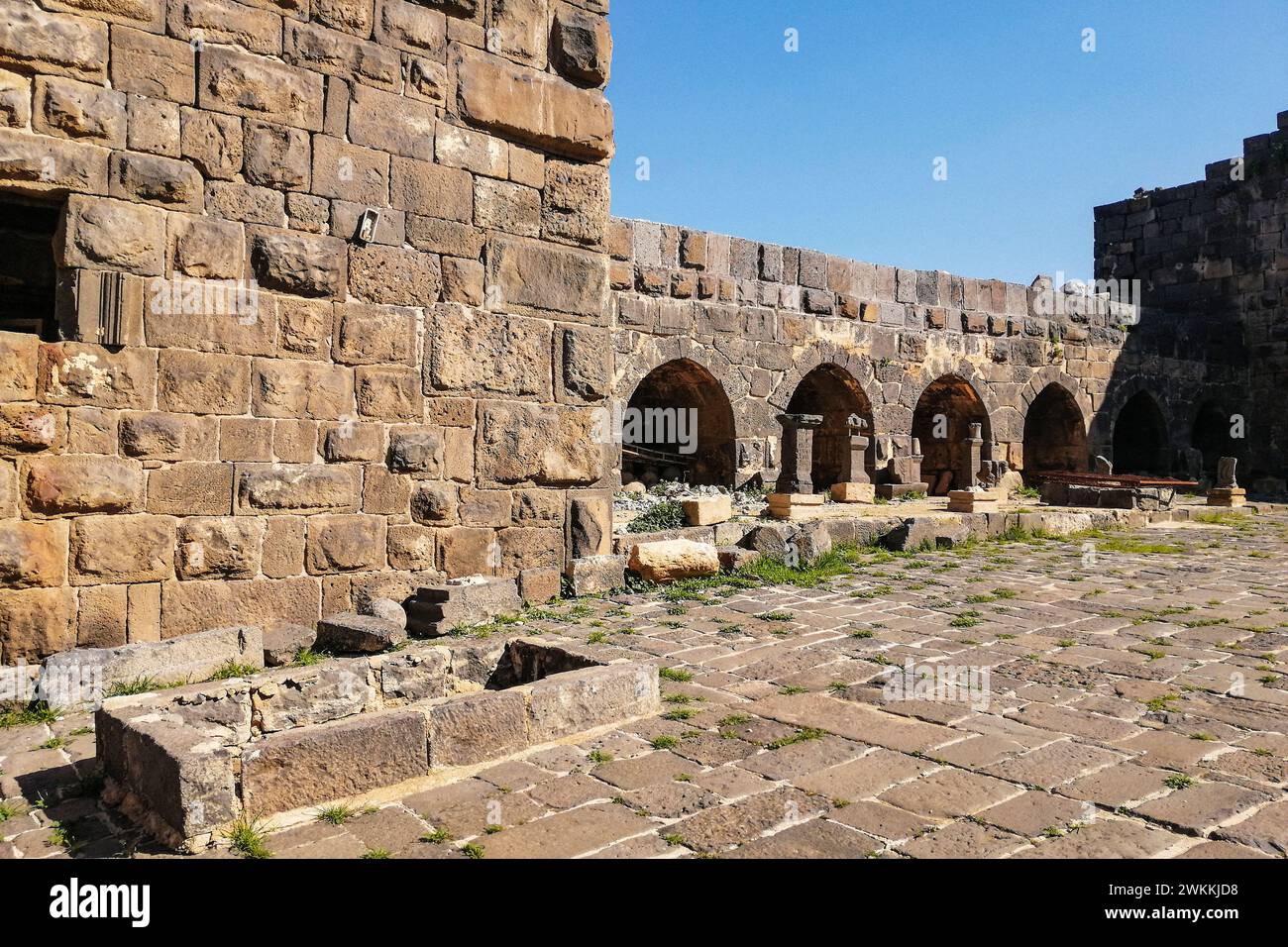 Syria, Bosra, The Roman theatre Stock Photo - Alamy