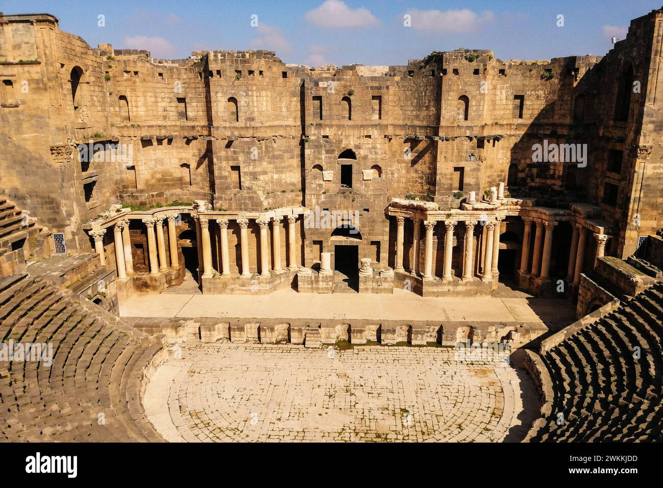 Syria, Bosra, The Roman theatre Stock Photo - Alamy