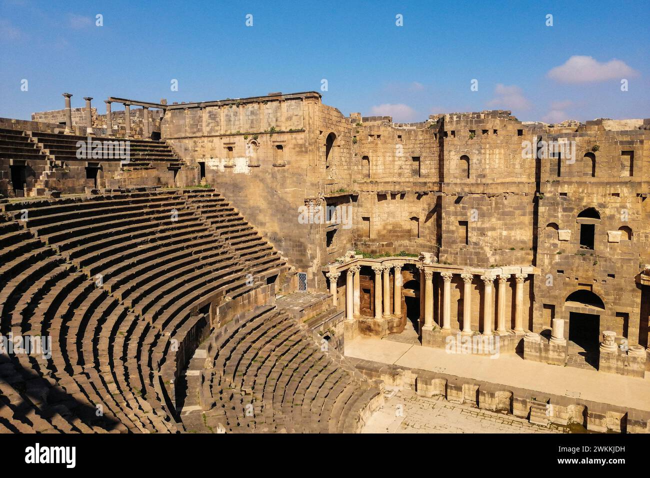 Syria, Bosra, The Roman theatre Stock Photo - Alamy