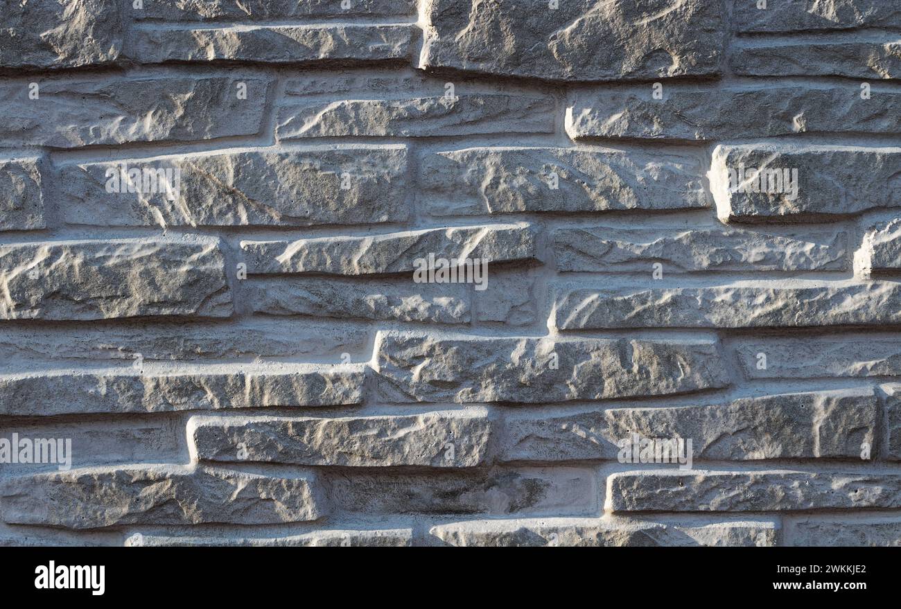 Texture of decorative white slate stone wall surface Stock Photo - Alamy
