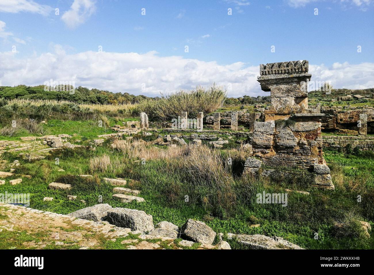 Syria, Amrit, Remains Temple in the Phoenician Ruins Stock Photo - Alamy