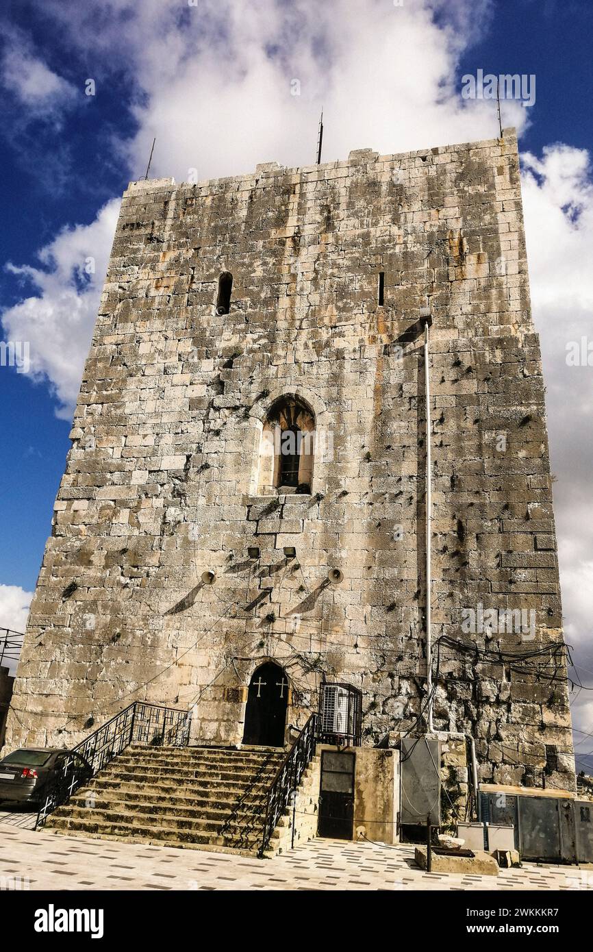 Syria, Safita, tower Stock Photo - Alamy