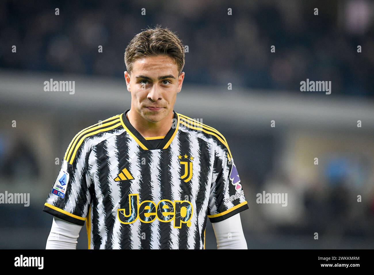 Juventus's Kenan Yildiz portrait during Hellas Verona FC vs Juventus FC ...