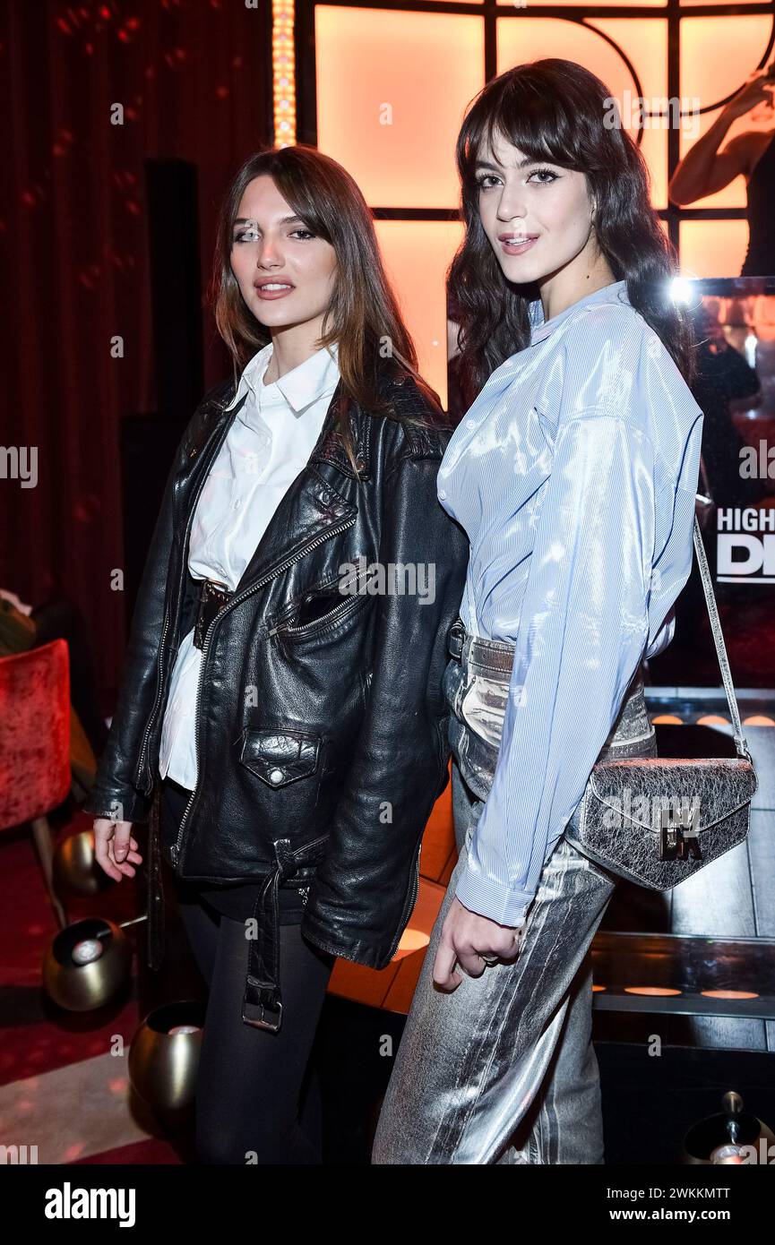 Italy. 20th Feb, 2024. Virginia Ceccarini, Ginevra Ferro Milan Fashion ...