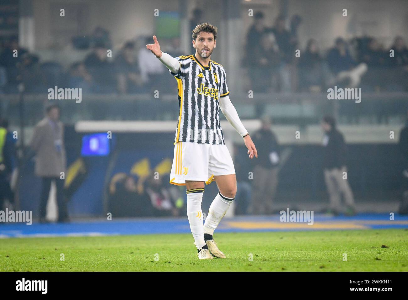 Verona, Italy. 17th Feb, 2024. Juventus's Manuel Locatelli portrait ...