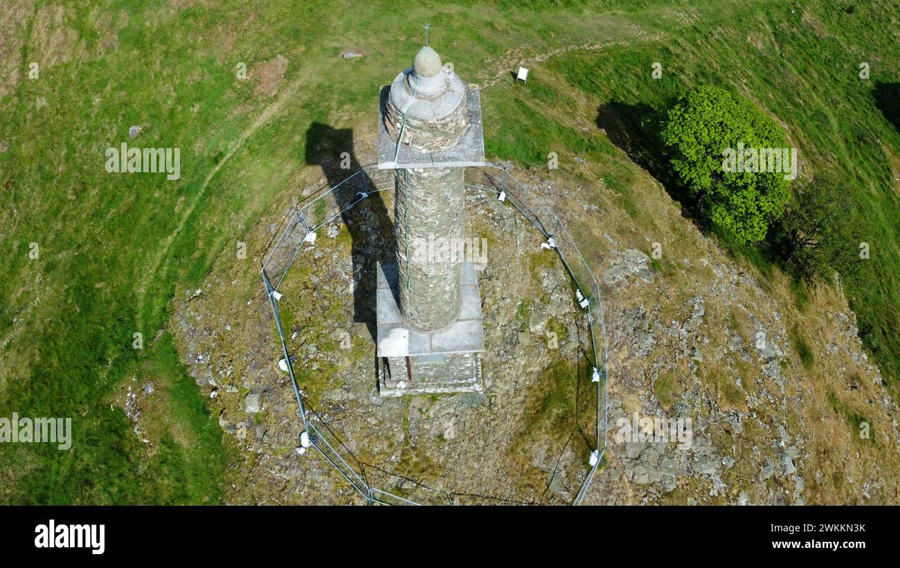 The beautiful tourist hotspot of Rodneys Pillar in Powys, Wales, on the ...