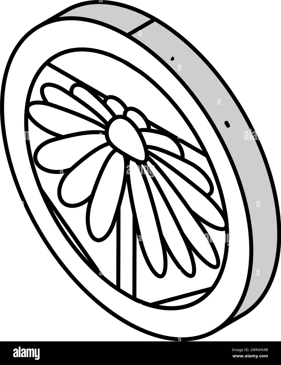 chamomile cosmetic plant isometric icon vector illustration Stock ...