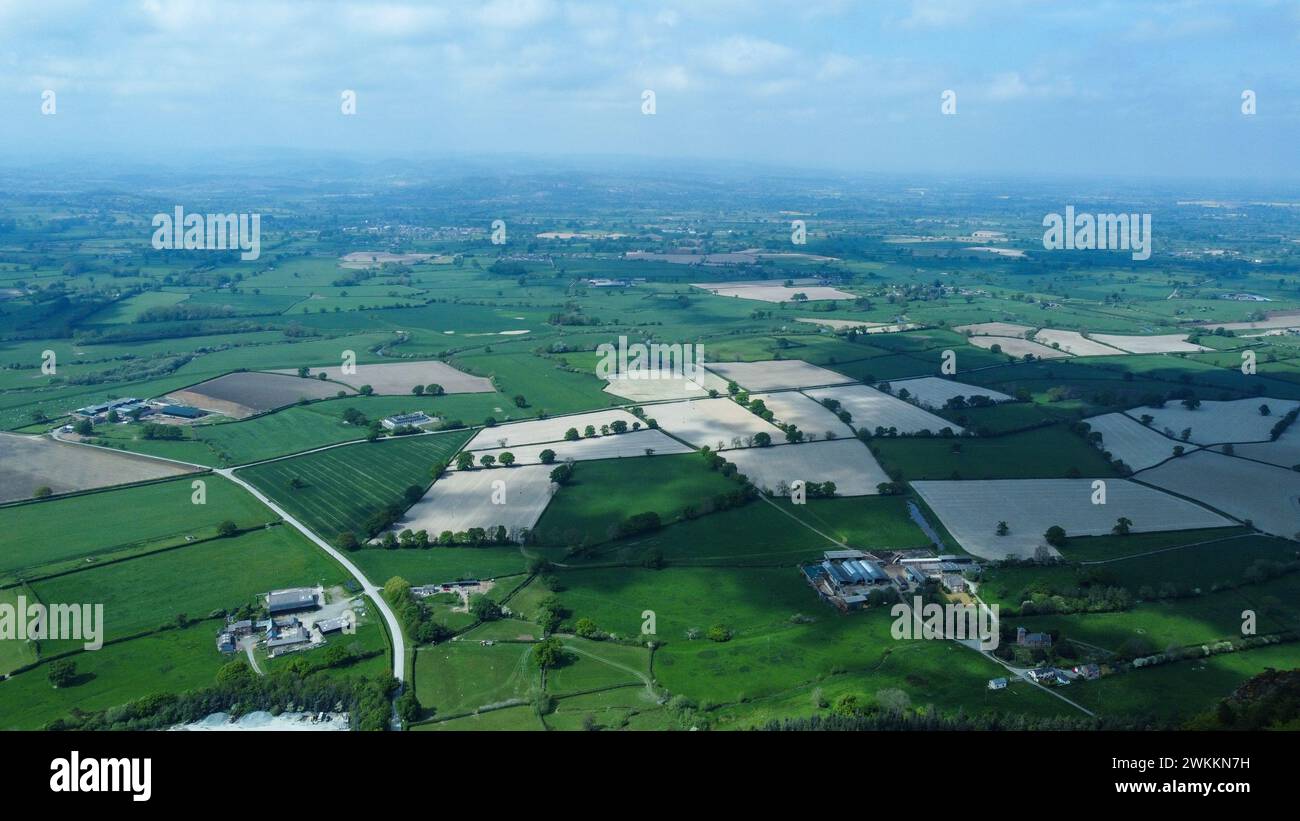 The beautiful tourist hotspot of Rodneys Pillar in Powys, Wales, on the ...