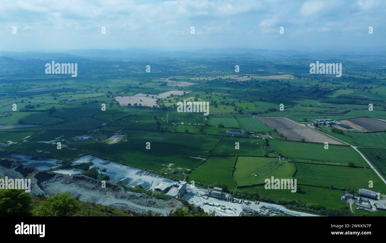 The beautiful tourist hotspot of Rodneys Pillar in Powys, Wales, on the ...