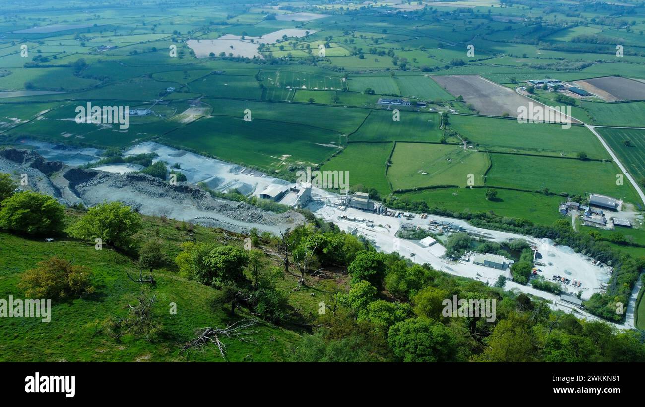 The beautiful tourist hotspot of Rodneys Pillar in Powys, Wales, on the ...