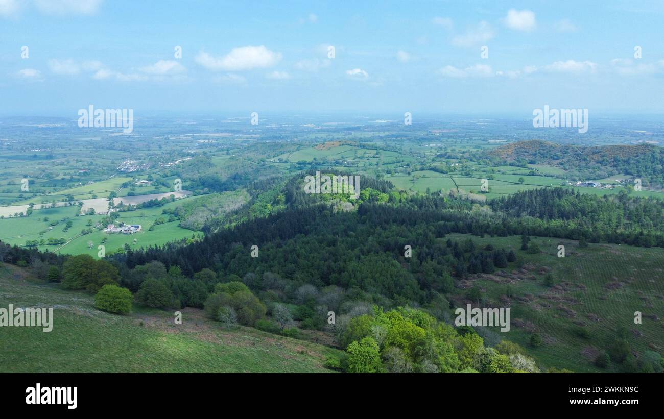 The beautiful tourist hotspot of Rodneys Pillar in Powys, Wales, on the ...