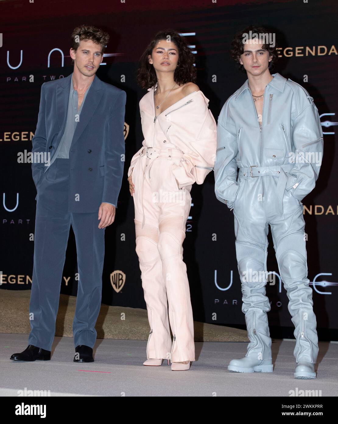 Seoul, South Korea. 21st Feb, 2024. (L to R) Actors Austin Butler ...