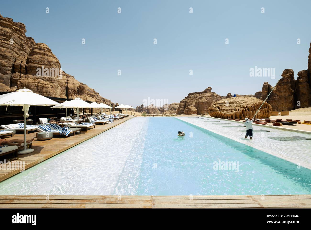 Habitas AlUla, a sustainable desert resort in Saudi Arabia Stock Photo ...