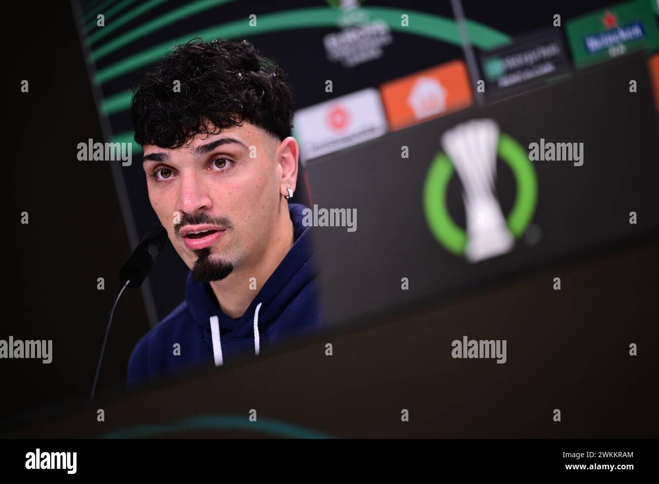 Frankfurt Am Main, Germany. 21st Feb, 2024. Union's Cameron Puertas ...