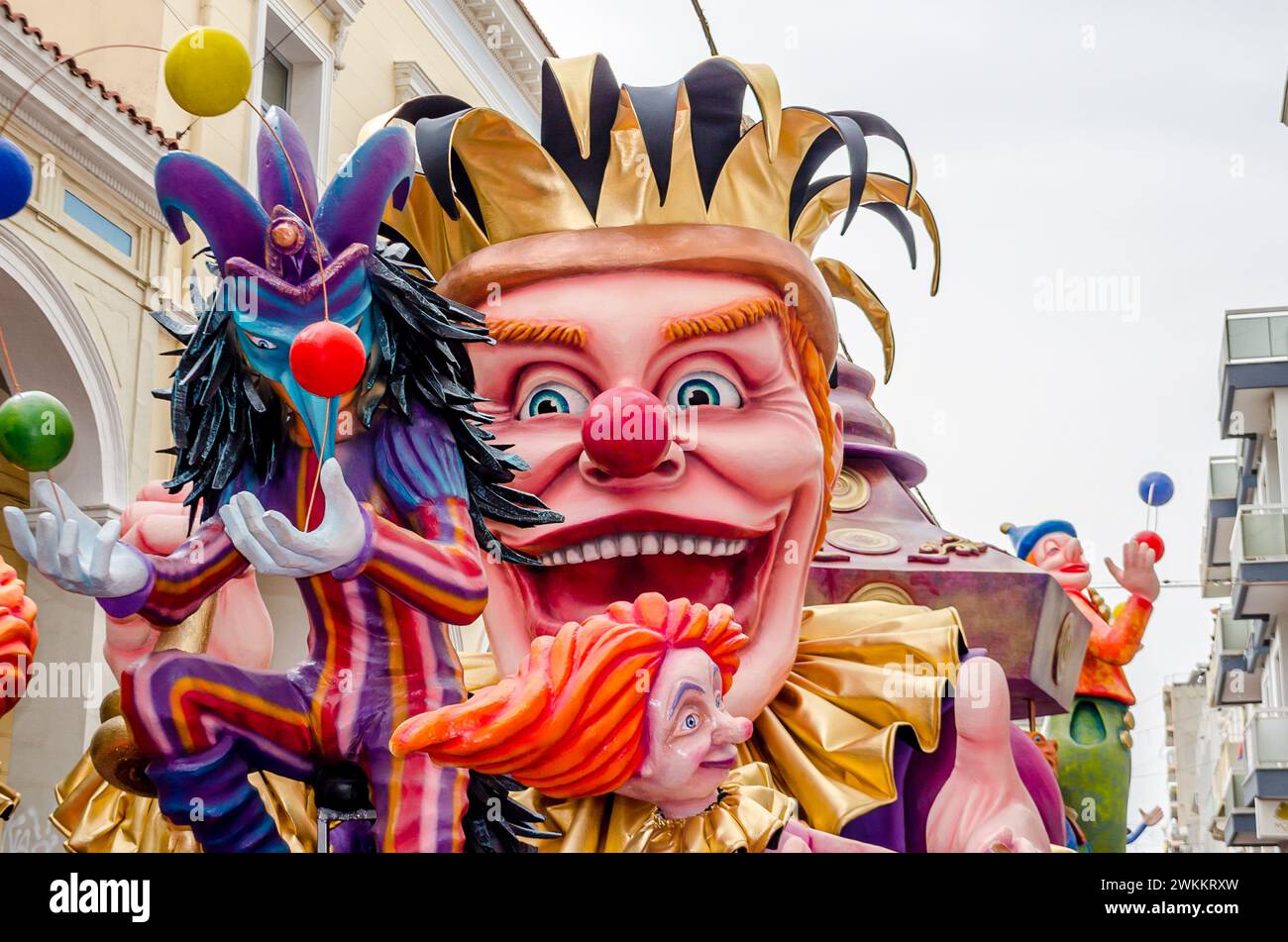 Giant King of Carnival Float in Front of the Procession. Annual ...