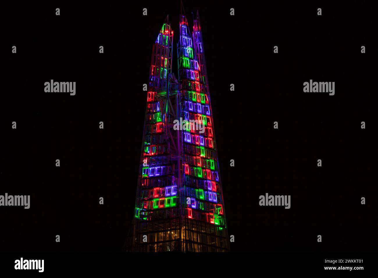 Shard lights 2022 display hi-res stock photography and images - Alamy