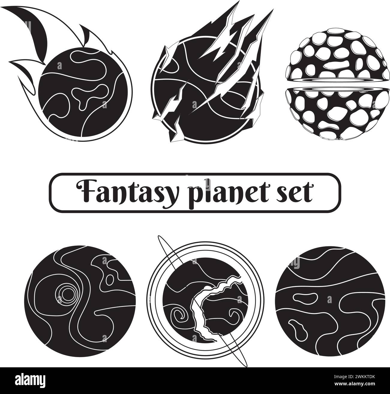 Sci fi fantasy art Black and White Stock Photos & Images - Alamy