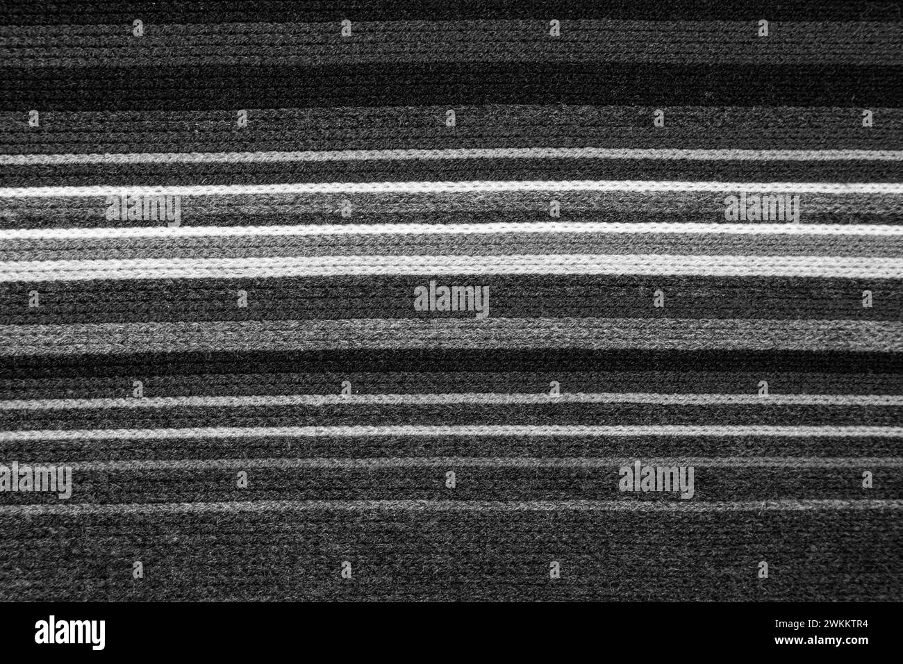Wool fabric knitted with horizontal lines in monochrome Stock Photo - Alamy