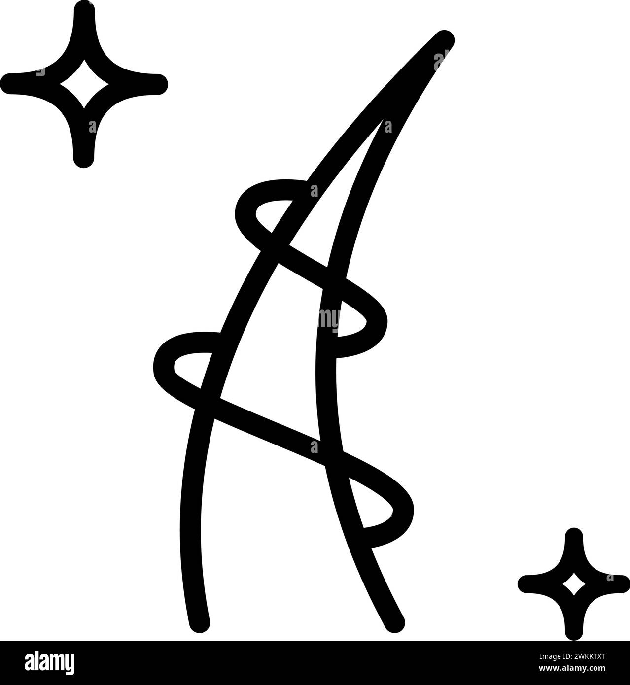 Follicle Shine Concept Line Icon. Hair Shiny with Keratin Effect Linear ...