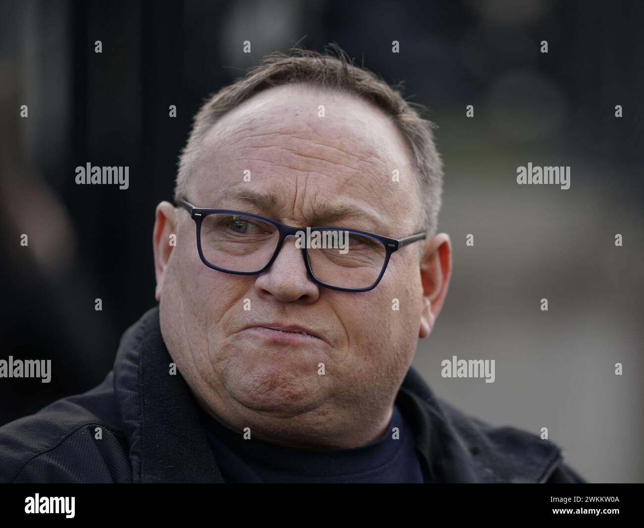 Neil Colwell, the brother of Steven Colwell, speaks to the media ...