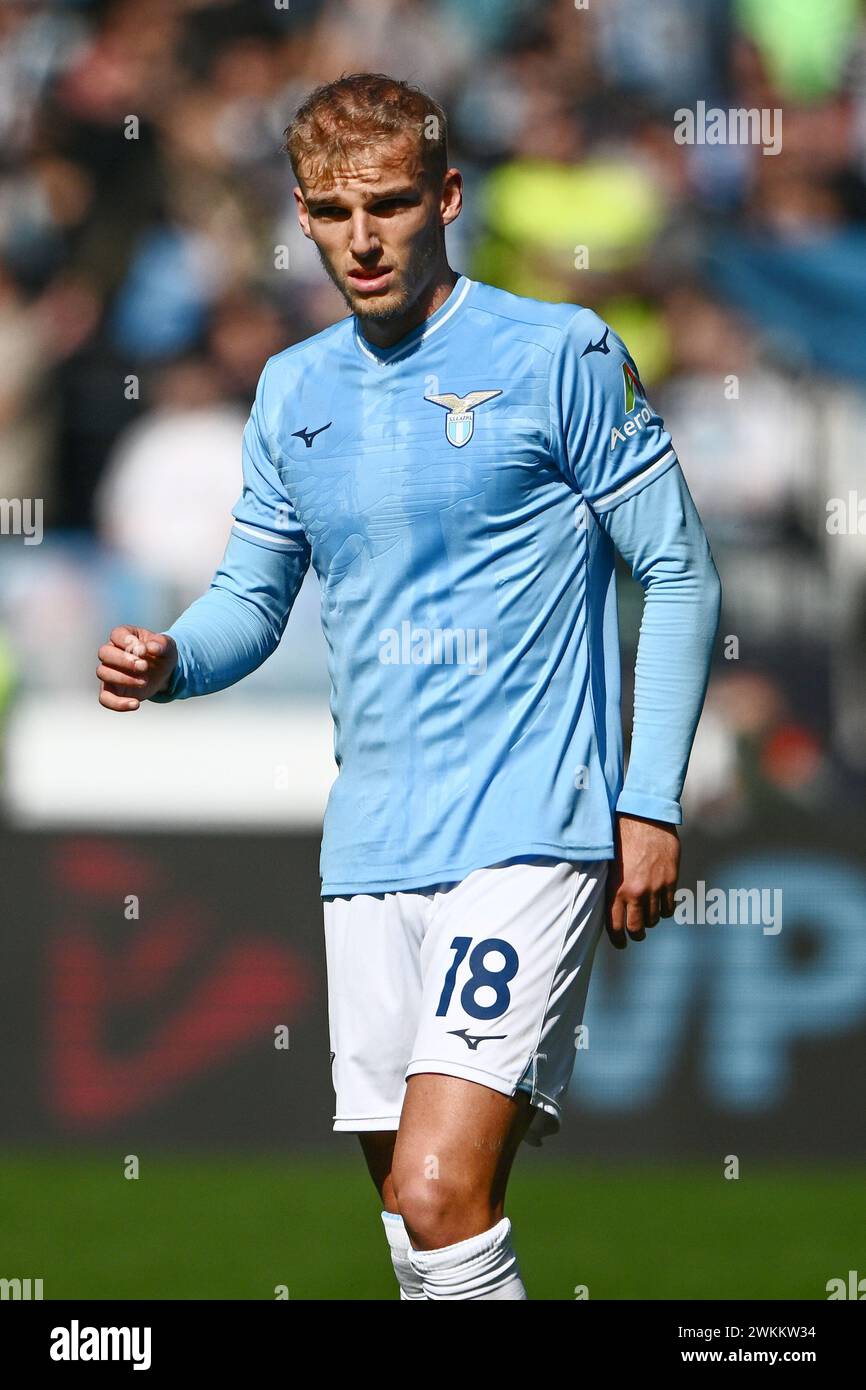 Gustav Isaksen of SS Lazio looks on during the Serie A match between SS ...