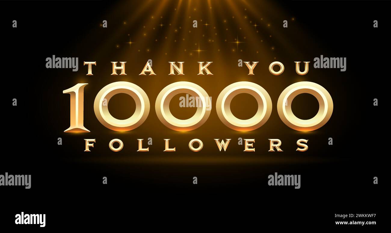 Thank you followers peoples, 10k online social group, happy banner ...