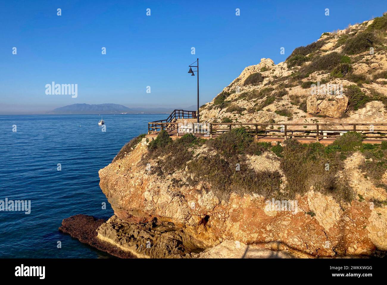 Morning walking on paths above rocks and through "El Cantal" tunnels in ...