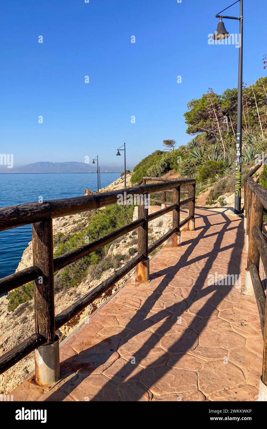 Morning walking on paths above rocks and through "El Cantal" tunnels in ...