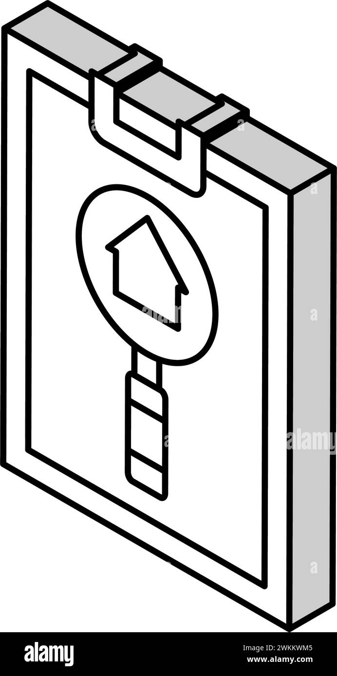 building inspection civil engineer isometric icon vector illustration ...