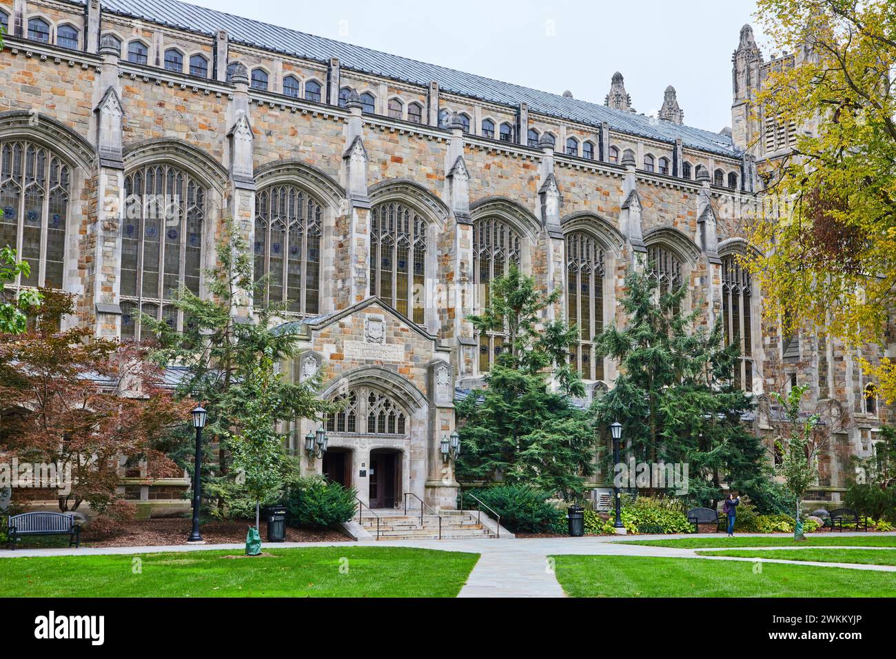 Gothic Revival Architecture at University of Michigan Stock Photo - Alamy