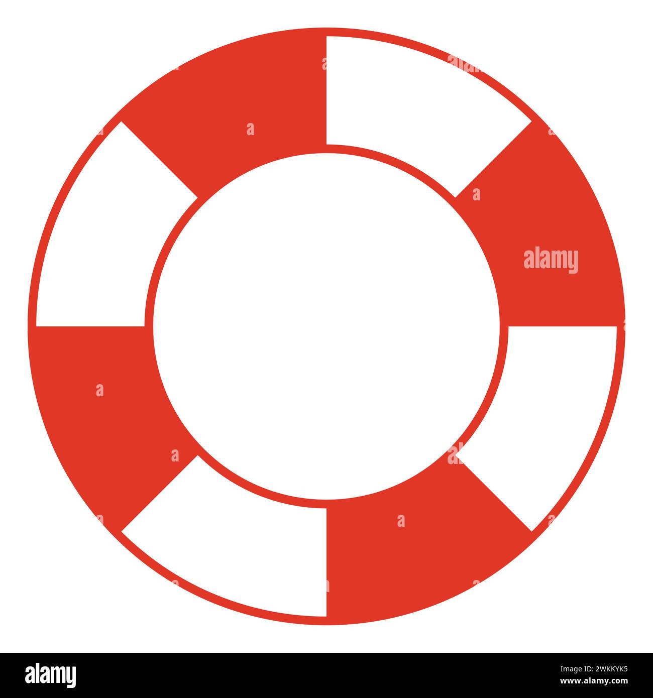 Lifebuoy illustration, color vector symbol shape of life belt ring buoy Stock Vector Image & Art ...