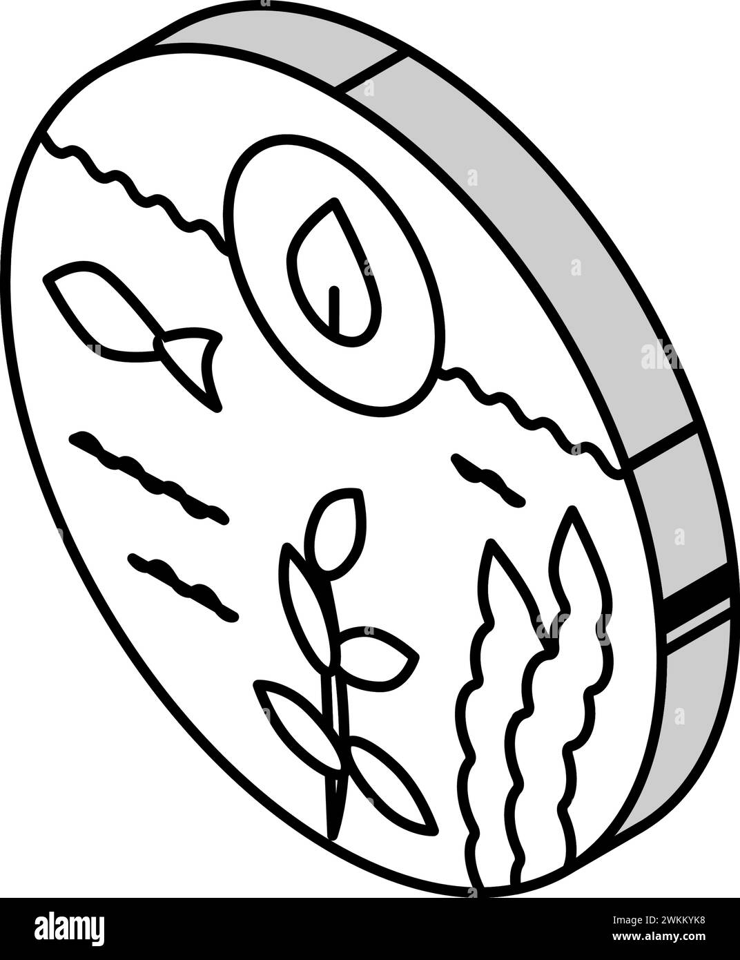 Marine Ecology Isometric Icon Vector Illustration Stock Vector Image