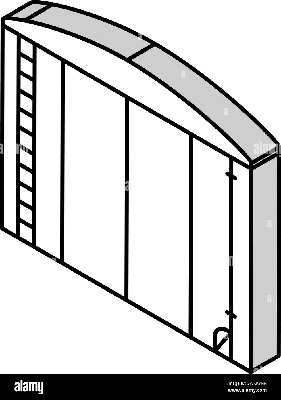 crude oil tank petroleum engineer isometric icon vector illustration ...