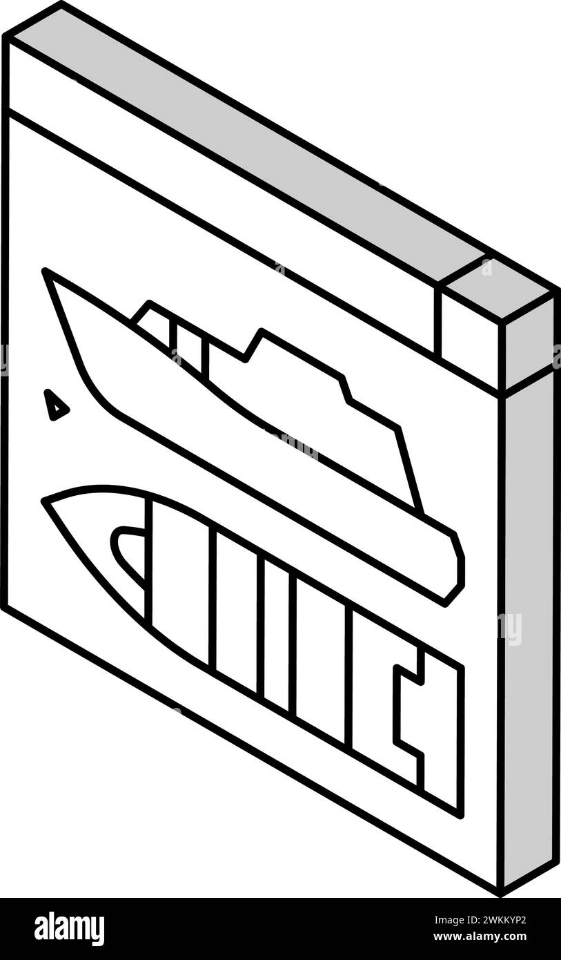 ship design concept marine isometric icon vector illustration Stock ...