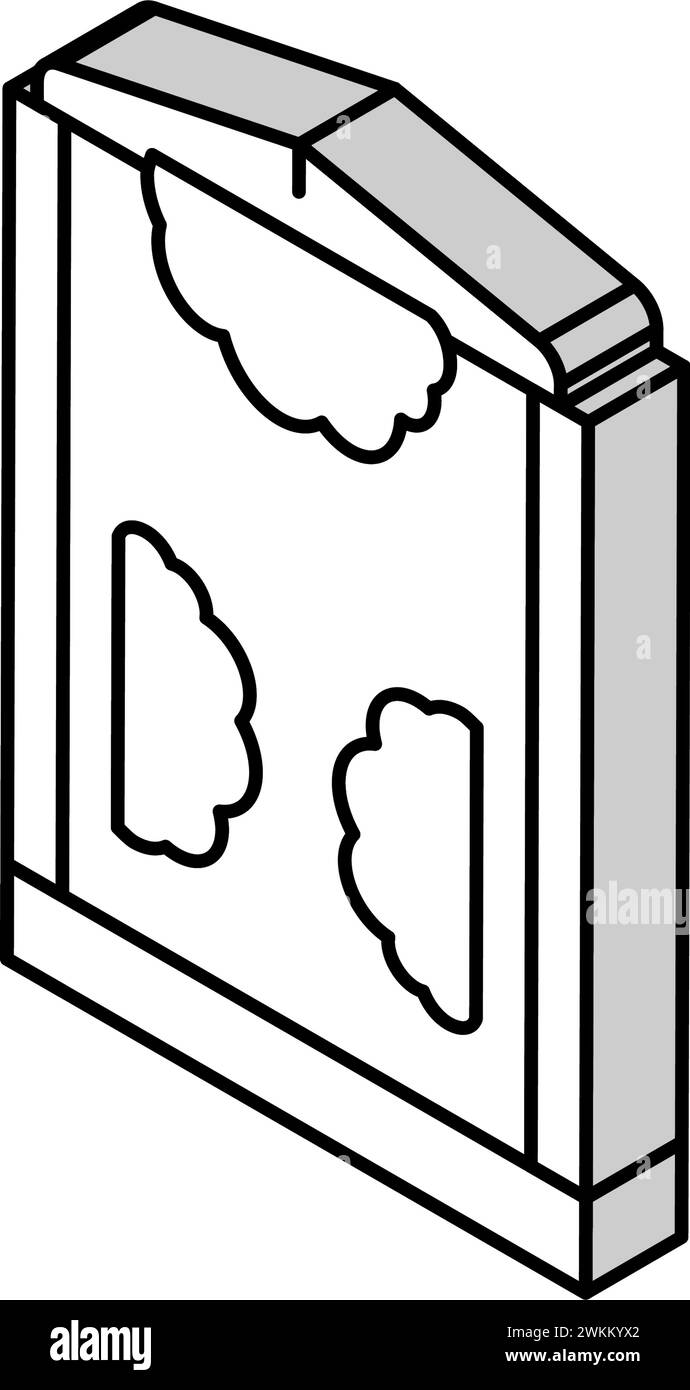 decontamination shower nuclear energy isometric icon vector ...