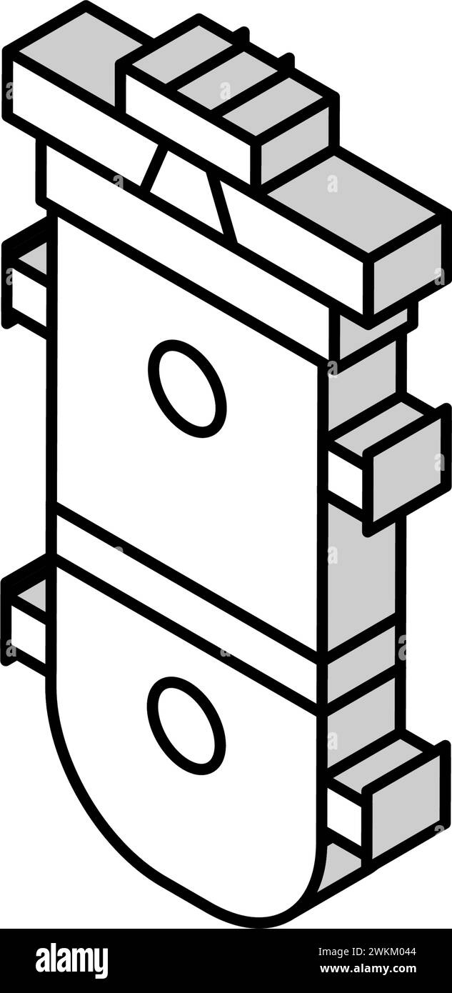 reactor vessel nuclear energy isometric icon vector illustration Stock ...