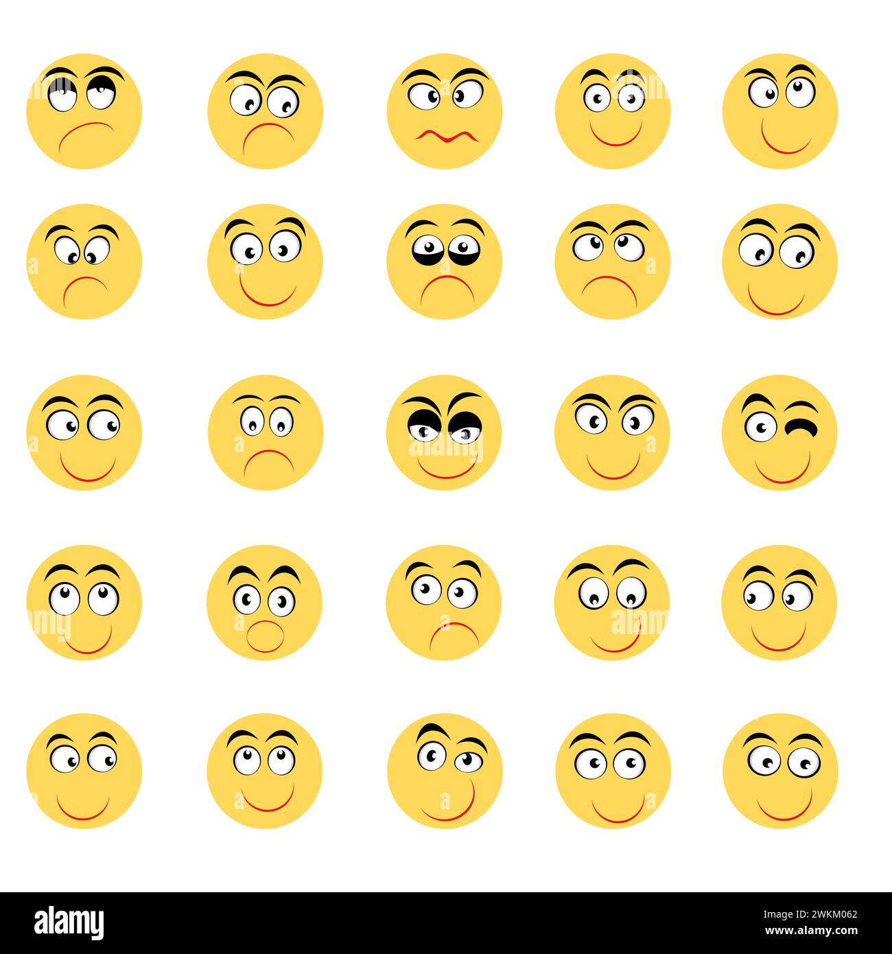 Set of different smileys vector Stock Vector Image & Art - Alamy