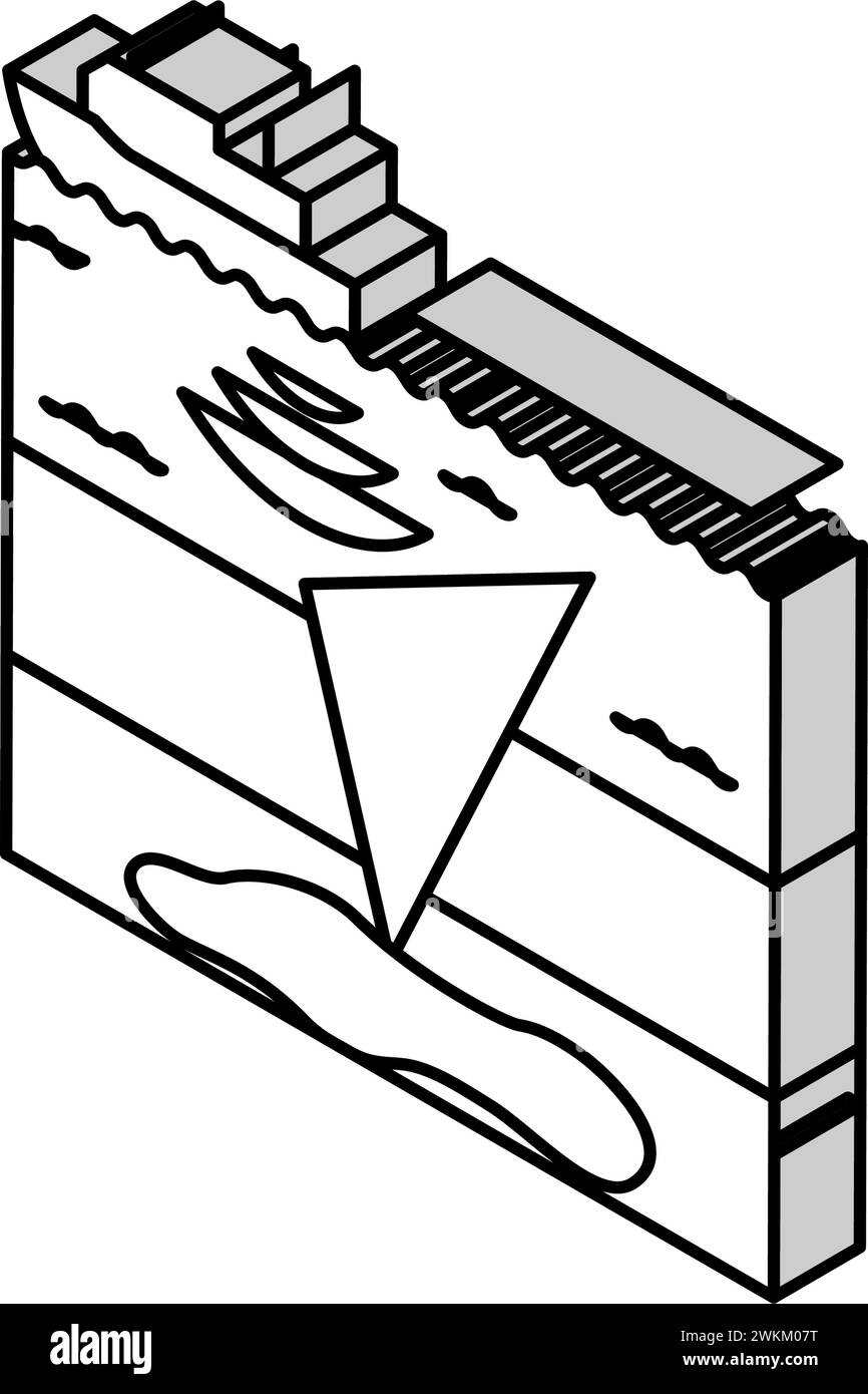 seismic surveying petroleum engineer isometric icon vector illustration ...