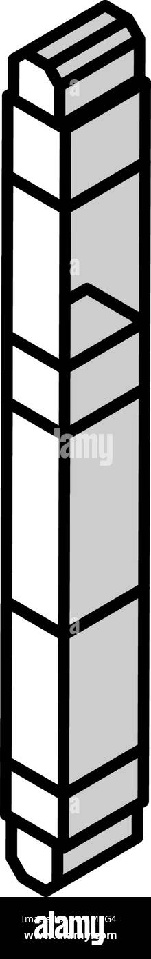 nuclear fuel rod energy isometric icon vector illustration Stock Vector ...