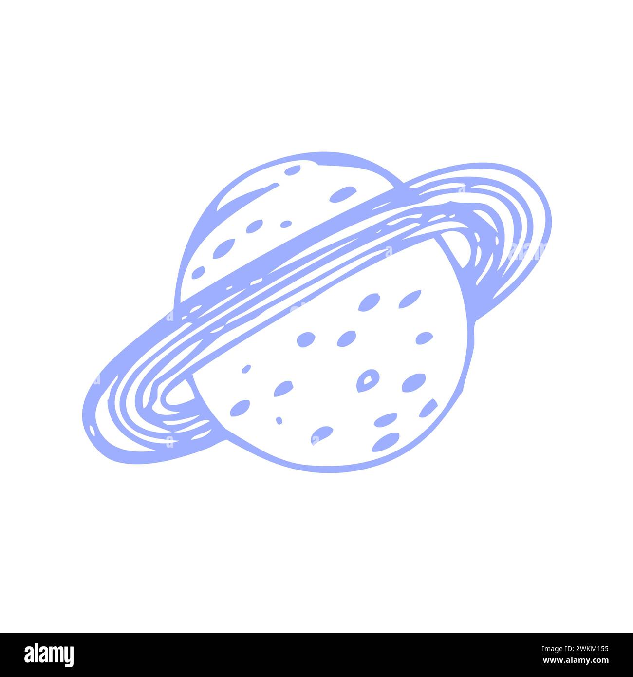 Hand Drawn Doodle Saturn Planet Illustration Stock Vector Image & Art - Alamy