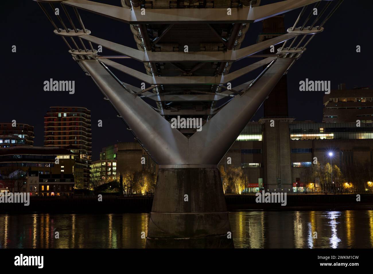 London Millennium Footbridge (detail), London, England Stock Photo - Alamy