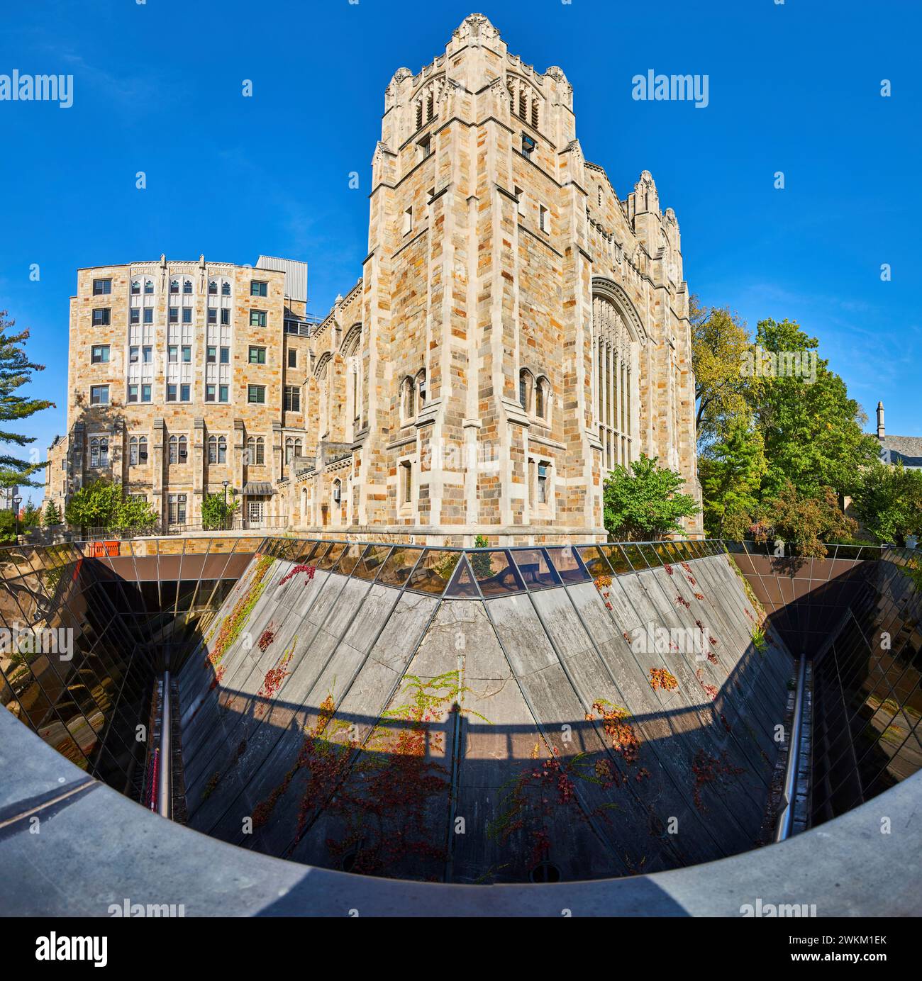 Gothic Revival Architecture and Modern Annex at University of Michigan ...