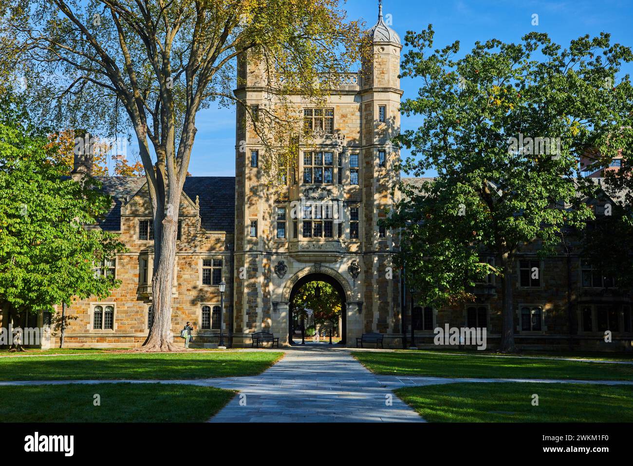 Gothic campus building pathway hi-res stock photography and images - Alamy