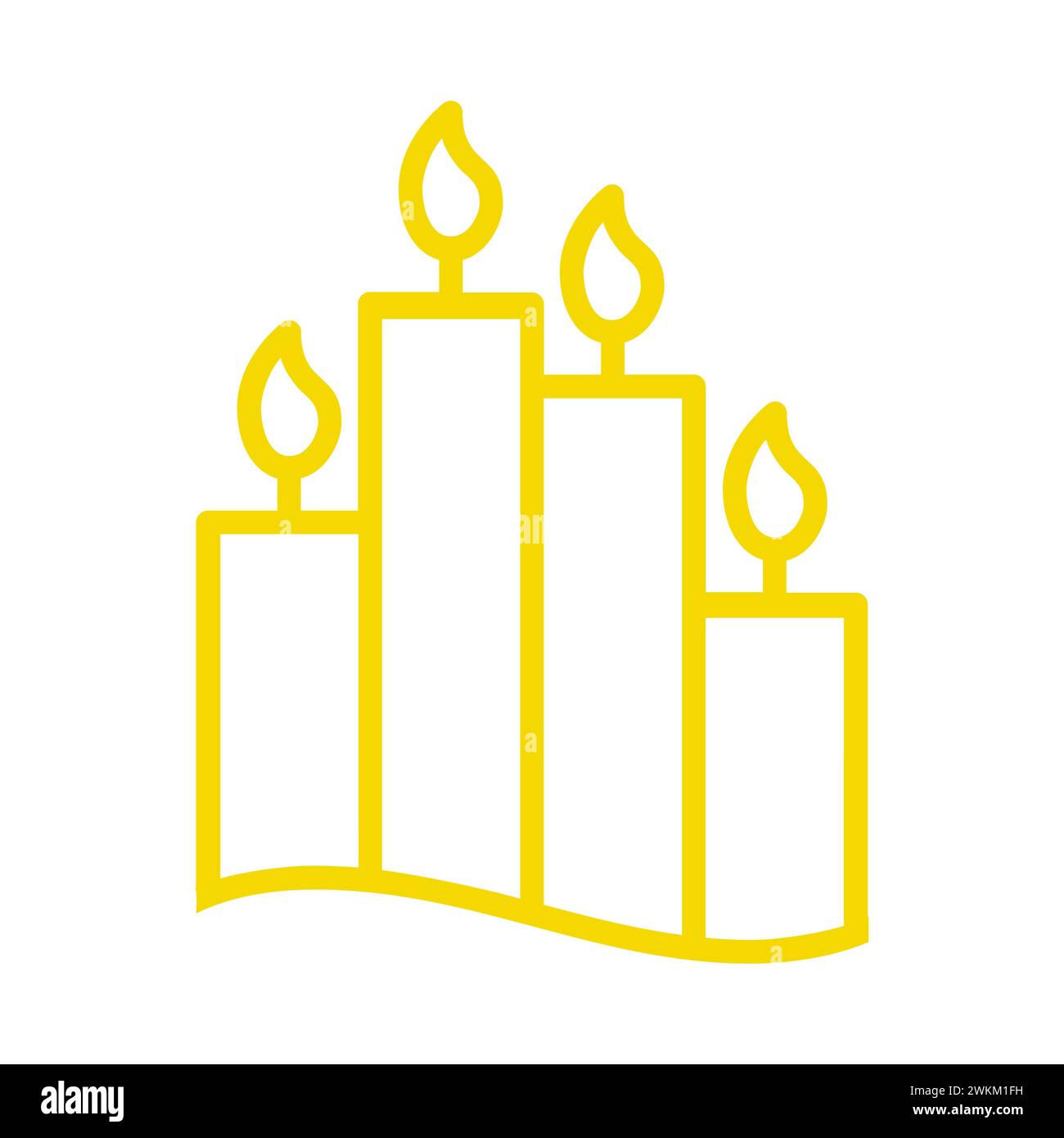 Meditation candles Stock Vector Images - Alamy